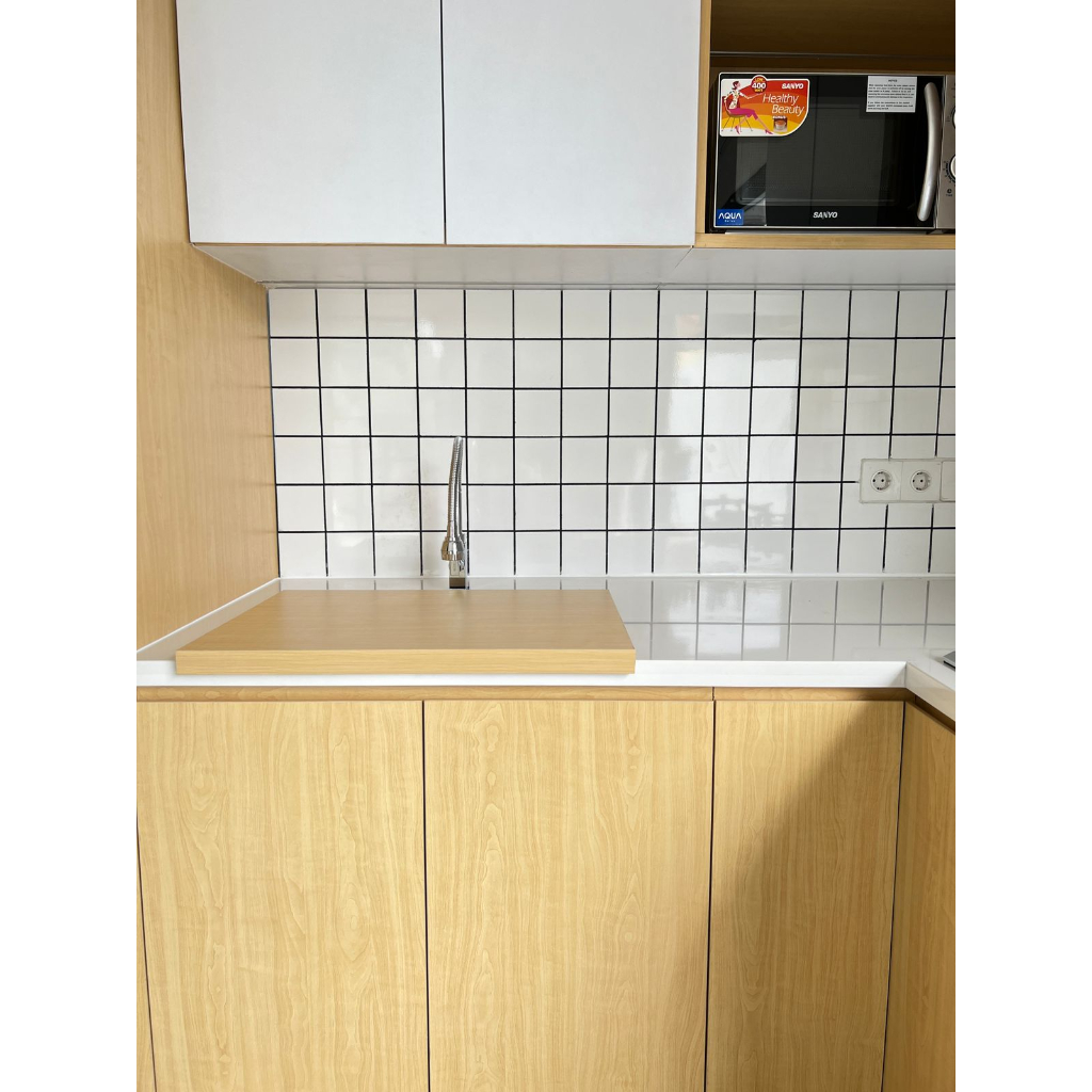 Jual Keramik 10x10 Putih Glossy Keramik Kitchen Set Type GRANADA 1100 ...