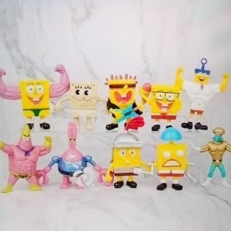 Jual Spongebob Patrick star figure set 10 | Shopee Indonesia