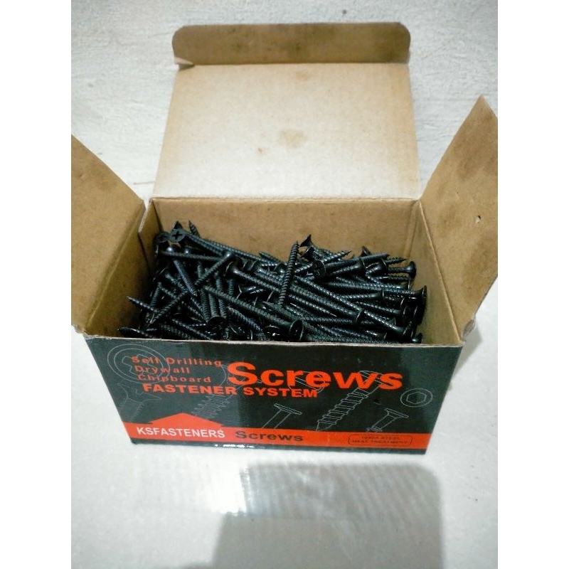 Jual sekrup gypsum 2 inchi sekrup gipsun 5cm 1box sekrup gypsum hitam ...