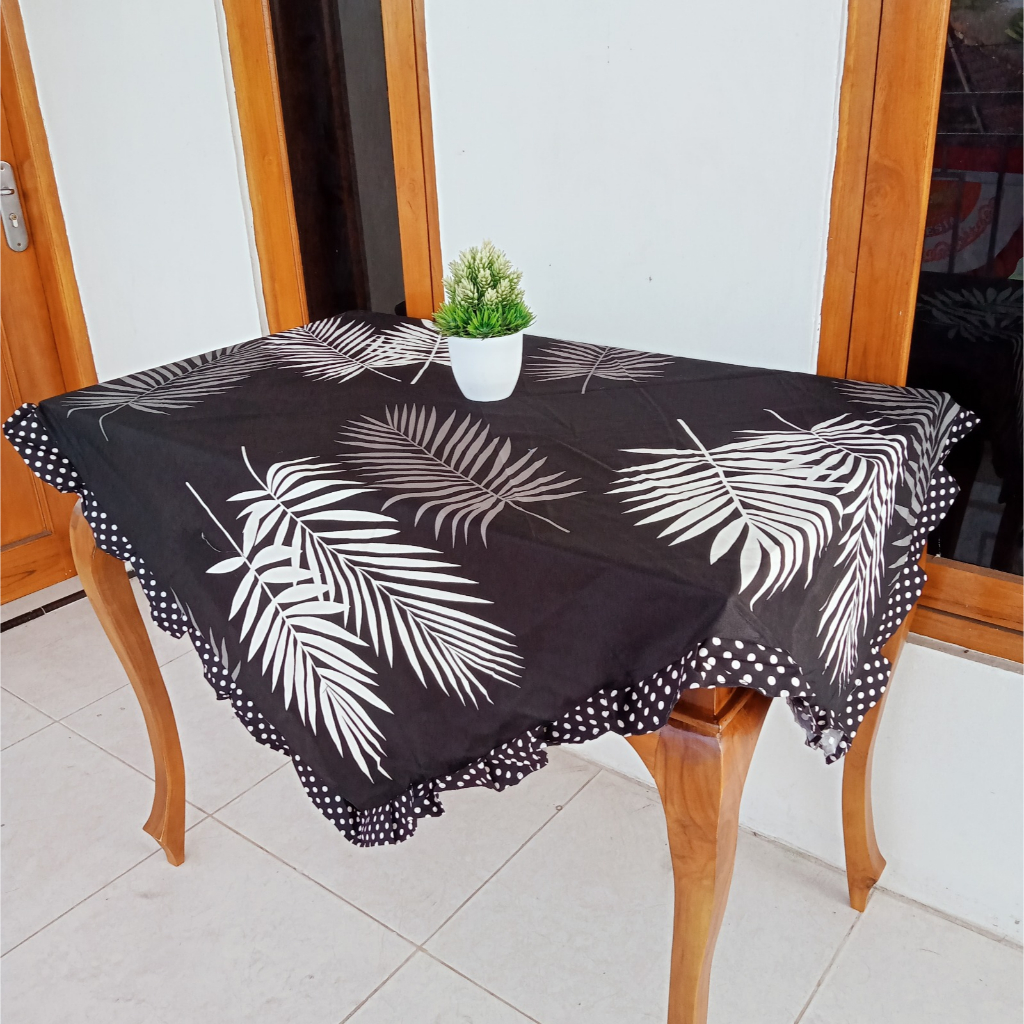 Jual TAPLAK MEJA KAIN RUMBAI PERSEGI SEGI EMPAT UKURAN 120 X 120 CM ...