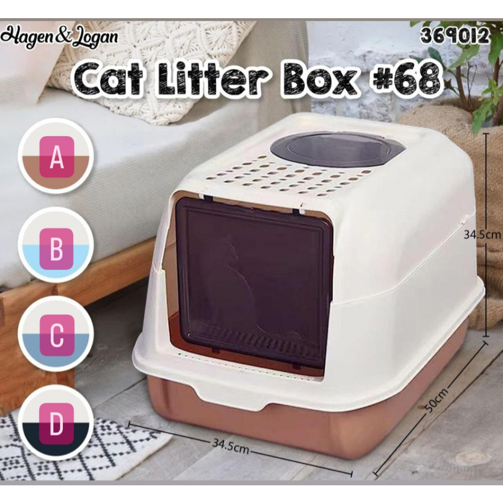Jual Cat Litter Box 68 / Tempat Pasir Kucing / CL68 | Shopee Indonesia