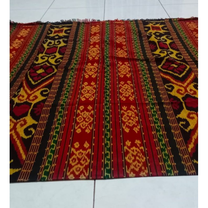 Jual kain tenun blanket manado merah kuning | Shopee Indonesia