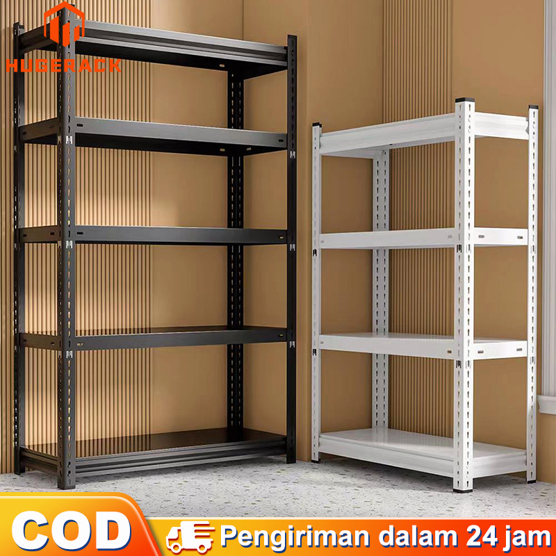 Jual Rak Besi Susun 120*40*200CM Rak besi siku 5 susun Rak barang Rak ...