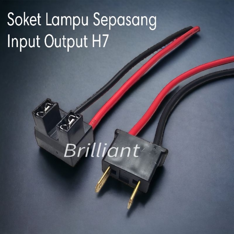 Jual Soket Konektor Lampu Sepasang - H7 / H11 / HB3 / HB4 - Male Female ...