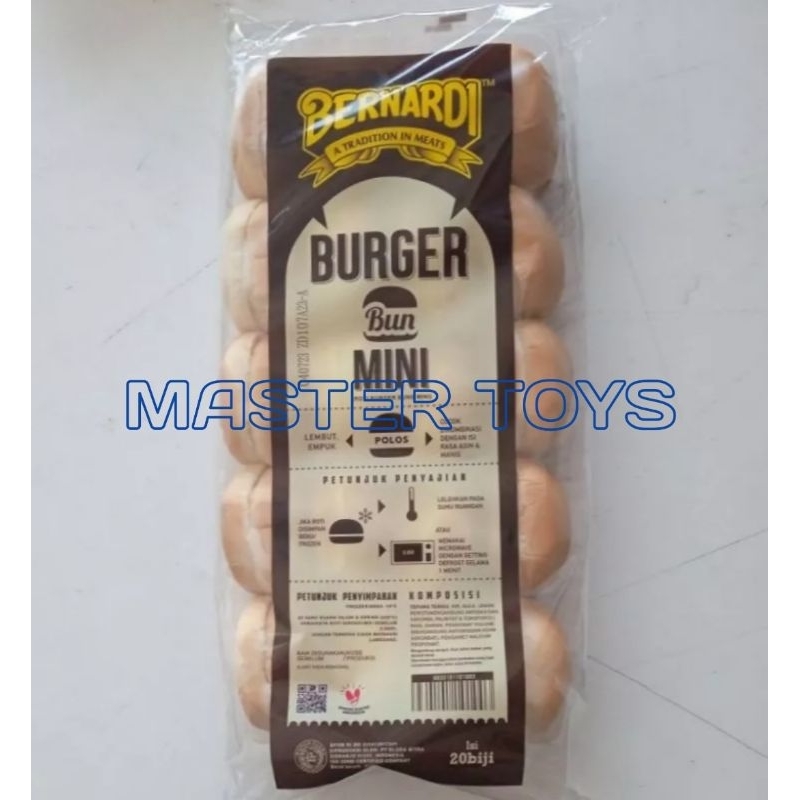 Jual Bernardi Roti Burger Mini Isi 20 Pcs Burger Bun Roti Burger Mini ...