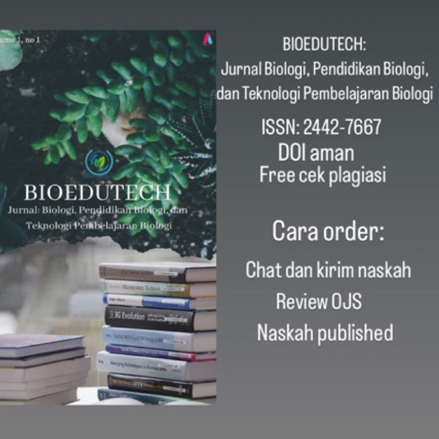 Jual Publikasi Jurnal Biologi, Pendidikan Biologi, dan Teknologi ...