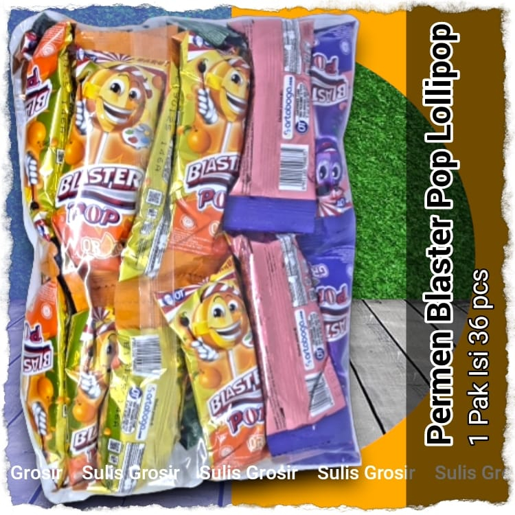 Jual Permen Blaster Pop Lollipop Rasa Buah 1Pak isi 36 pcs | Shopee ...