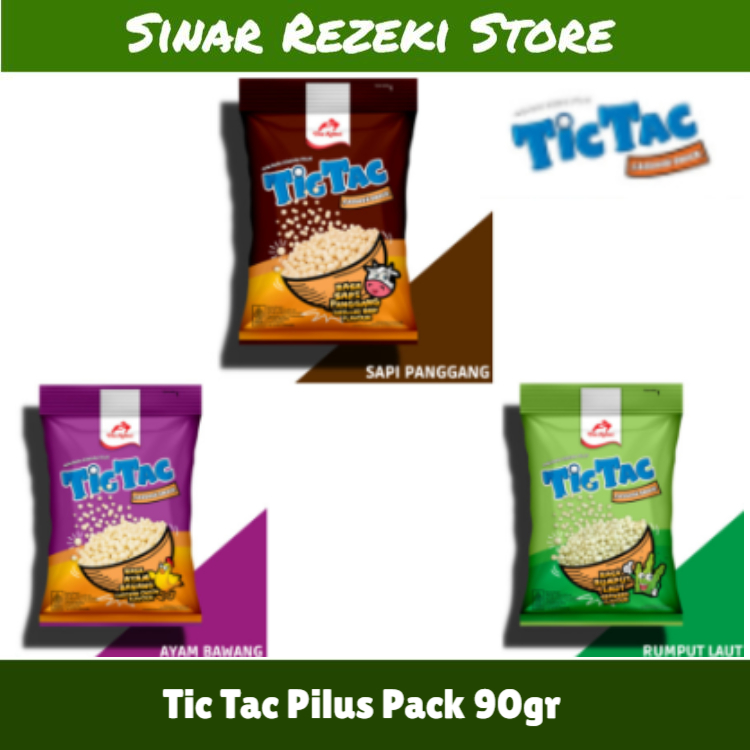 Jual tic tac pilus 90g / tictac sapi panggang / tictac ayam bawang ...