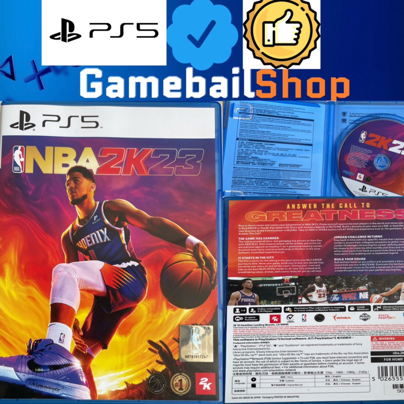 Jual Nba 2k23 Nba2k23 Nba 2023 ( Reg 3 Asia / English ) Kaset Game BD PS5 FISIK | Shopee Indonesia