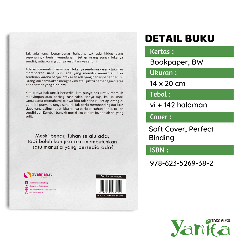 Jual Syalmahat Publishing Buku Motivasi Psikologi Tentang Luka Yang Kusimpan Sendiri Self ...
