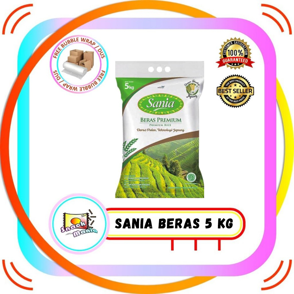 Jual Sania Beras Premium 5 kg White Rice | Shopee Indonesia