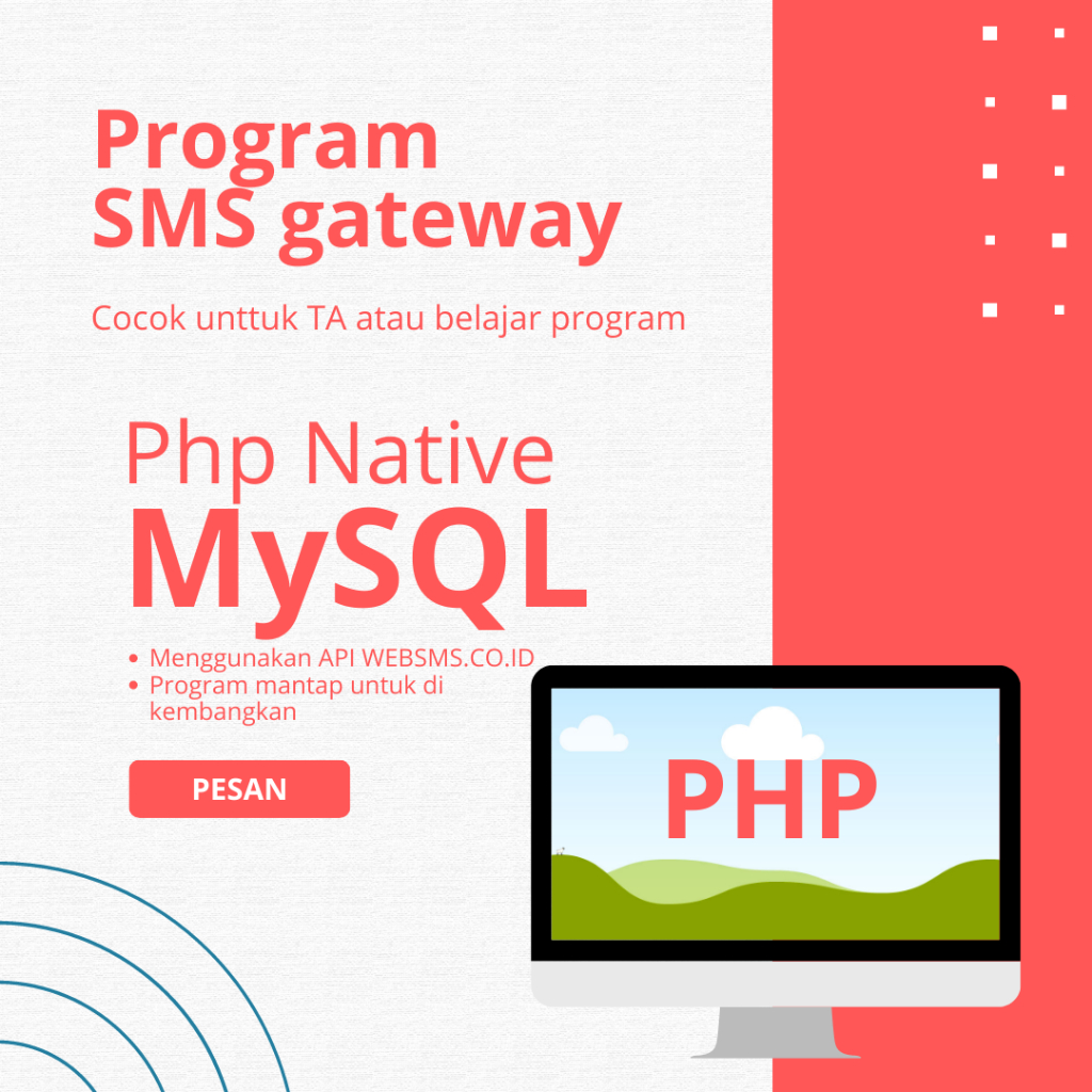 Jual Program Aplikasi Sms Gateway Program Sms Gateway Sederhana Tugas Akhir Belajar Program Php ...