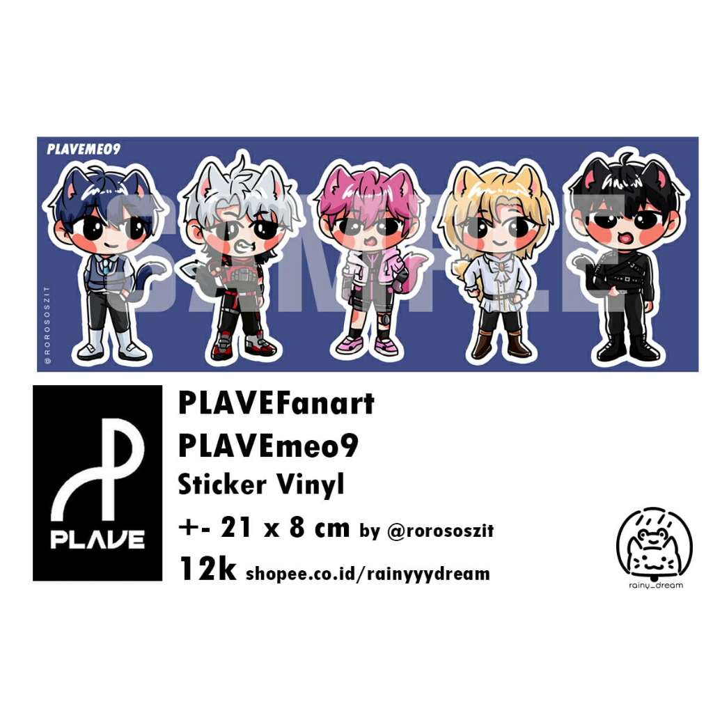 Jual STICKER PLAVE (플레이브) - Noah, Bamby, Yejun, Eunho, and Hamin ...