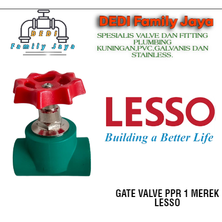 Jual GATE VALVE PPR 1 Inch MERK LESSO | Shopee Indonesia