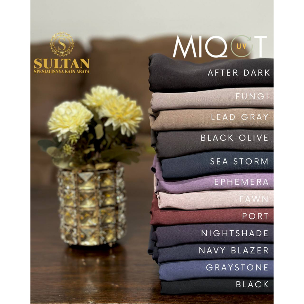 Jual 50CM MIQOT ANTI UV UPF80 POLOS WARNA LENGKAP KAIN ABAYA SULTAN ...