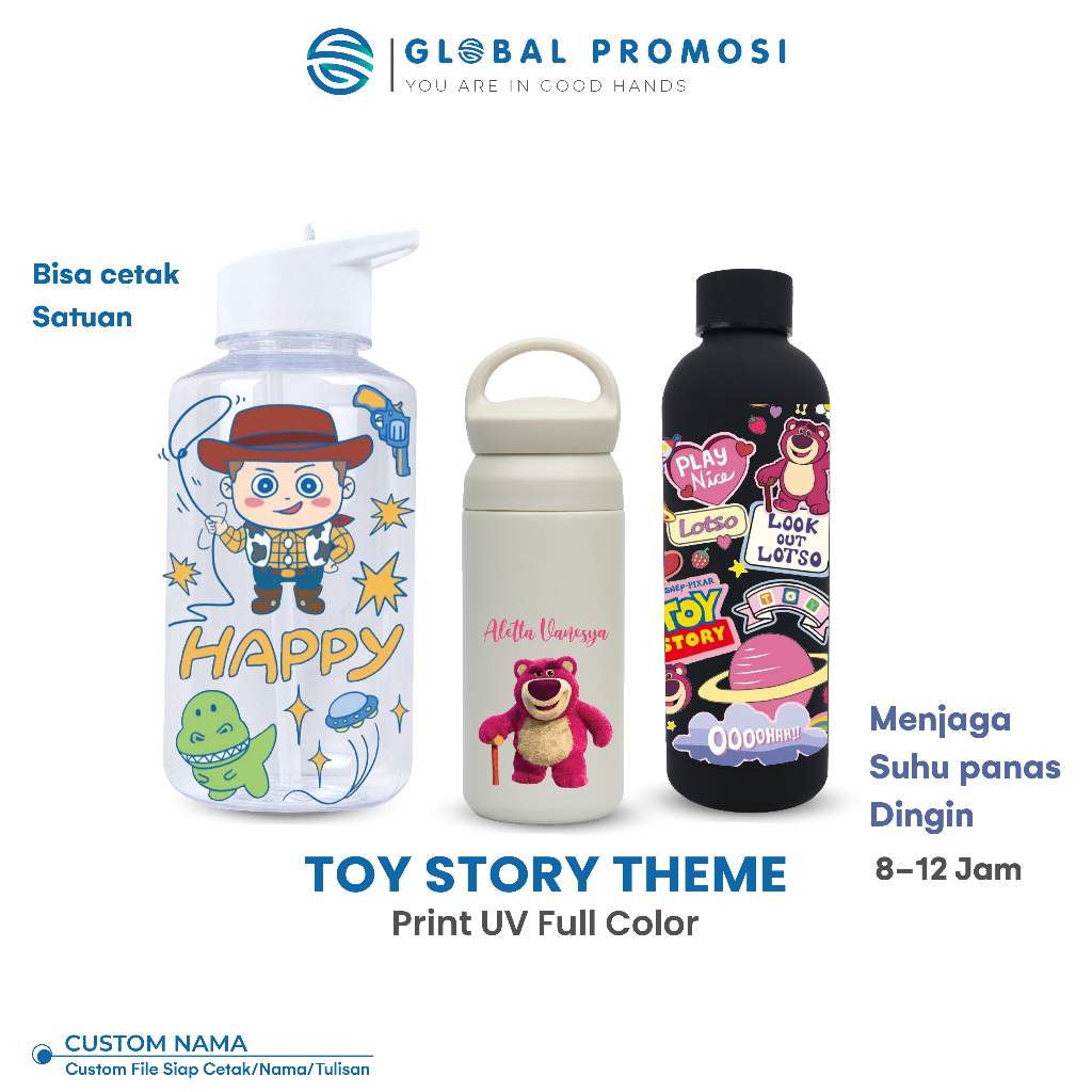Jual Tumbler Lotso Toy Story Botol Minum Print Uv Nama/logo/Jakarta ...