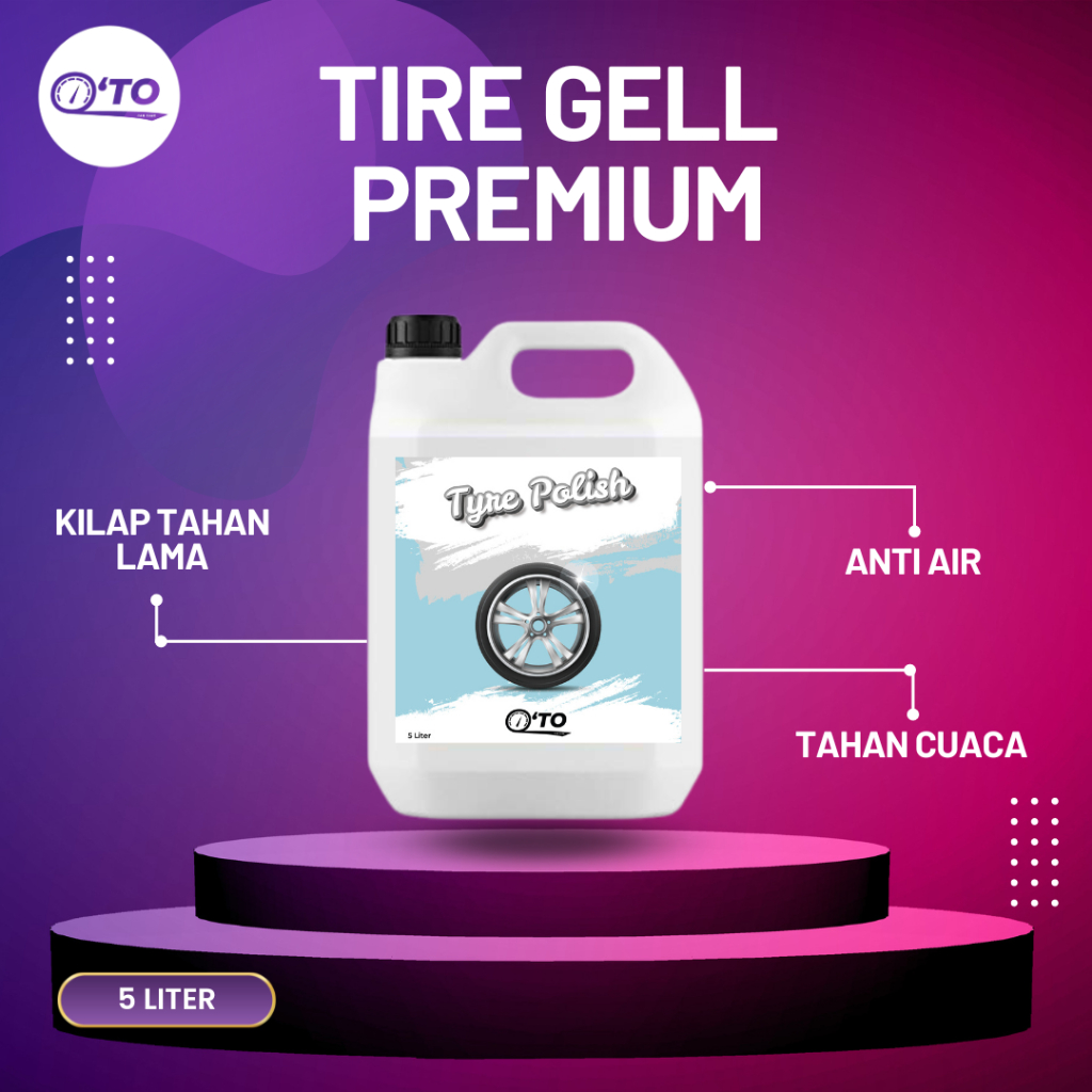 Jual Tire gell semir ban PREMIUM pengkilap ban mobil motor NON SILICON ...