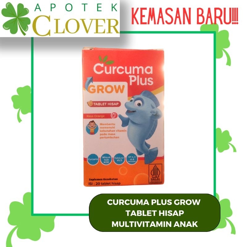 Jual Curcuma Plus GO TALZ / GROW Isi 20 Tablet Hisap Rasa Jeruk ...