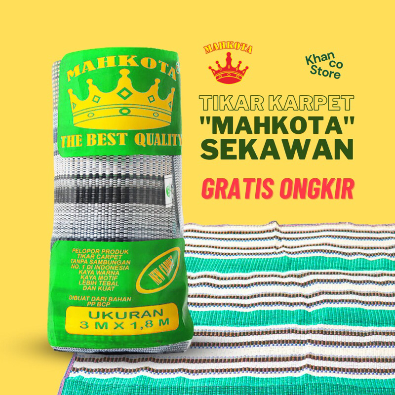 Jual MAHKOTA Kloso Tikar Lipat Pengajian Murah Tidak Sambungan | Shopee ...