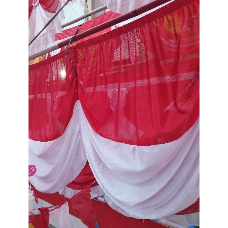 Jual Bendera Background / Backdrop Merah Putih Polos Garuda 5 - 10 ...