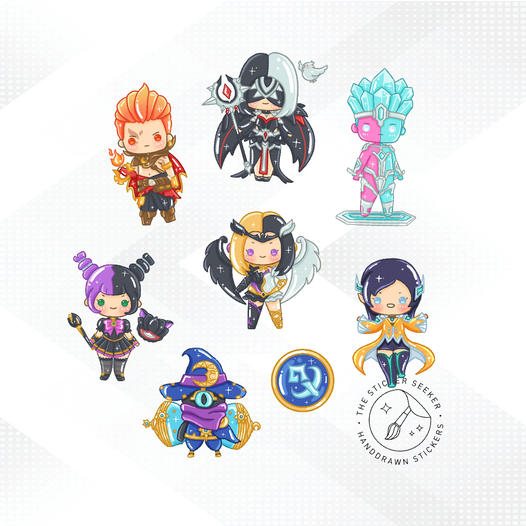 Jual Mobile Legends Mage Heroes Vinyl Sticker Pack (MLBB Merchandise ...