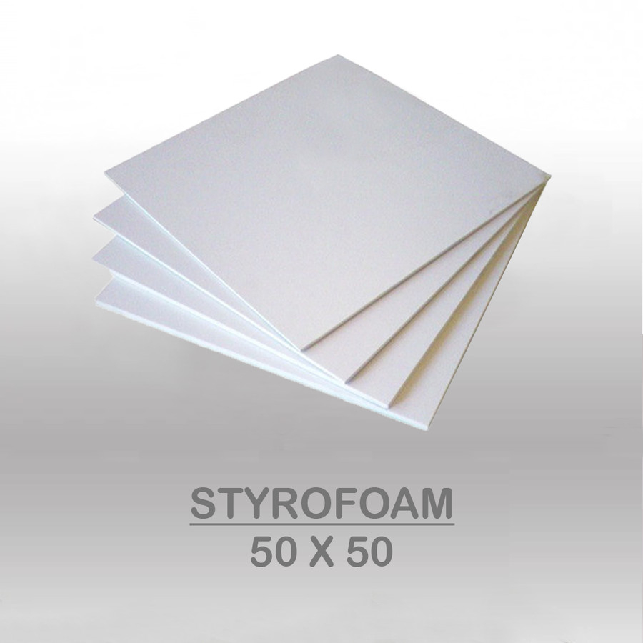 Jual Papan Styrofoam Gabus Lembaran / Styrofoam Lembaran Ukuran 50x50 ...