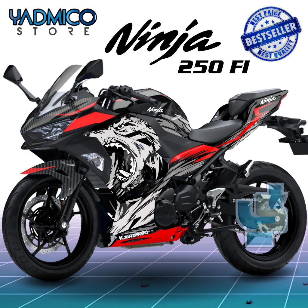 Jual Decal Ninja 250 Fi 2018 Full Body - Stiker Motor Ninja 250 Fi Full ...