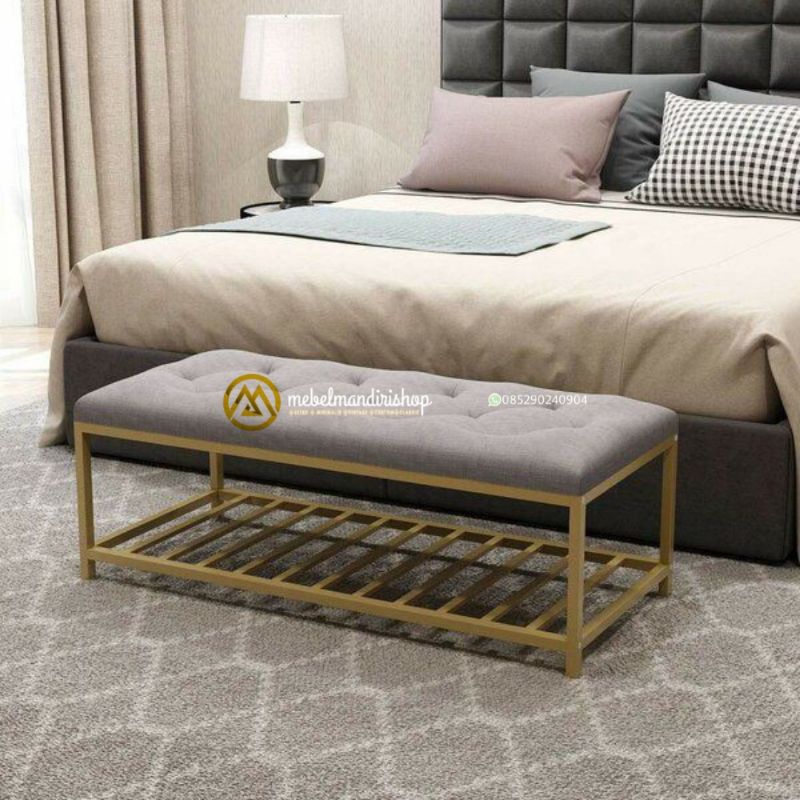 Jual Sofa Bench Panjang,Stool Rak sepatu,sofa Panjang Empuk Rangka Besi ...