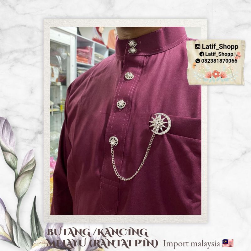 Jual BUTANG/KANCING RANTAI BAJU PRIA DEWASA/IMPORT/AKAD/TUNANG/PESTA ...