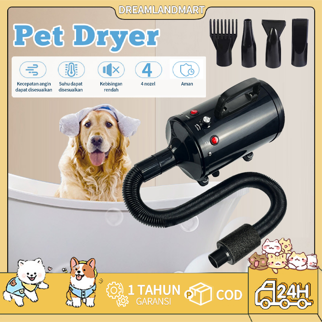 Jual 2800W Pet Blower Dryer Blower Pengering Rambut Hewan Peliharaan ...