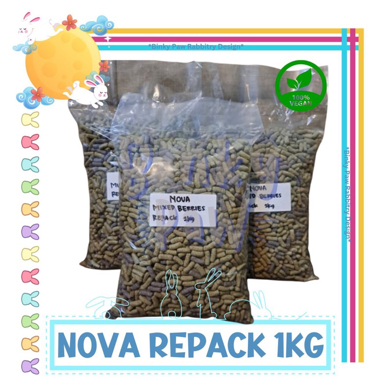 Jual NOVA ALFALFA REPACK 1kg Pelet Kelinci - Rabbit Pellets | Shopee ...