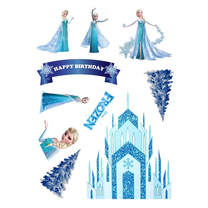 Jual Topper FROZEN Custom/Hiasan Kue ULTAH Tema Frozen | Shopee Indonesia