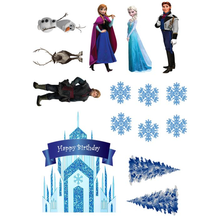 Jual Topper FROZEN Custom/Hiasan Kue ULTAH Tema Frozen | Shopee Indonesia