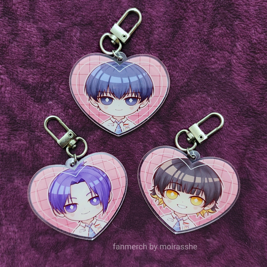 Jual Blue Lock Keychain - Heart Series (Fanmerch) | Shopee Indonesia