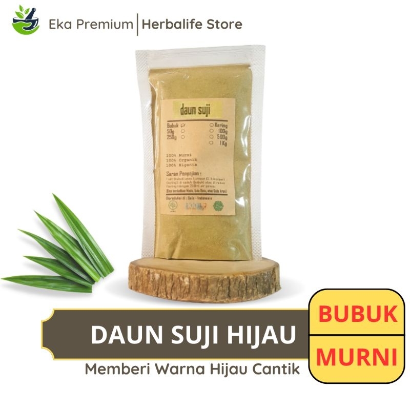 Jual DAUN SUJI HIJAU BUBUK Pudak Kering Asli Pewarna Kue Alami Ramuan ...