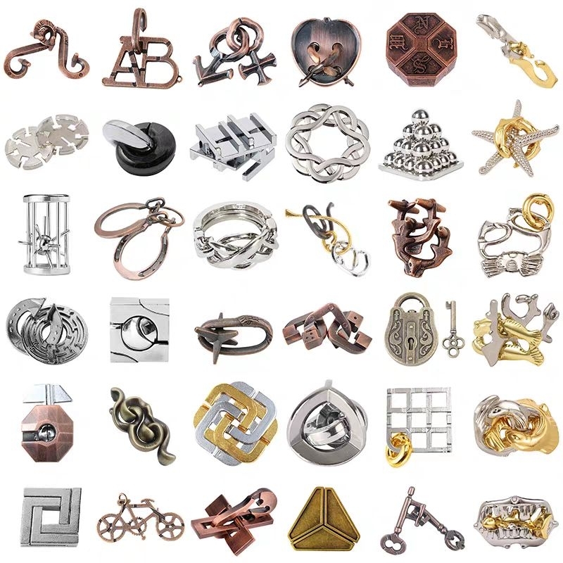 Jual Metal Puzzle Brain Mind Game IQ Brain Teaser | Shopee Indonesia