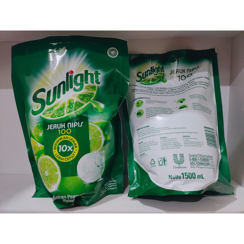 Jual sunlight pencuci piring 1500ml jumbo | Shopee Indonesia