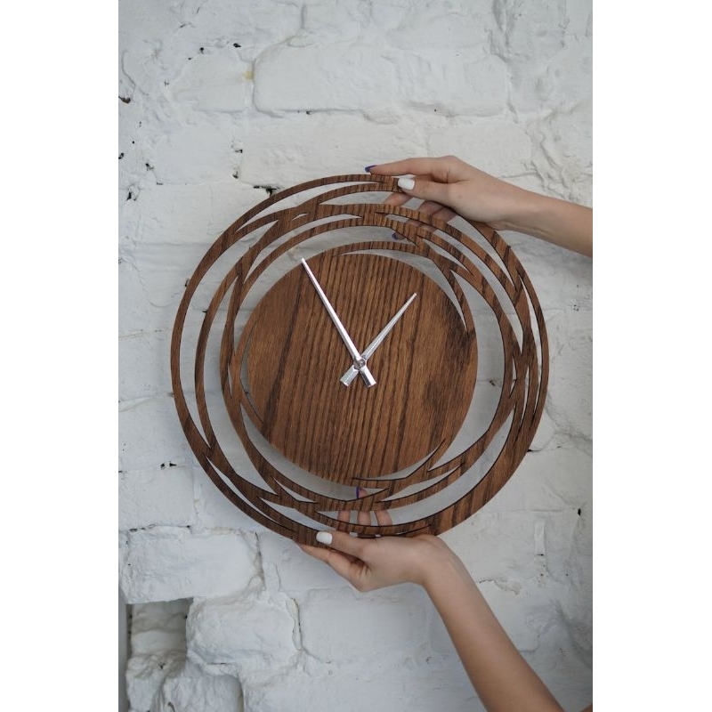 Jual Jam Dinding Kayu Jati Lingkaran Estetik | Shopee Indonesia