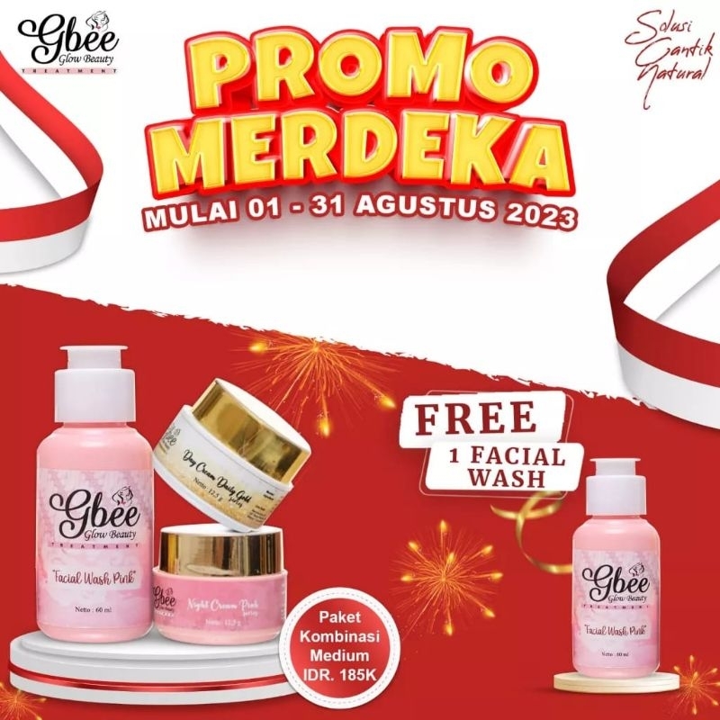Jual GBEE PAKET KOMBINASI KINCLONG || whitening daily glow dinz beauty ...