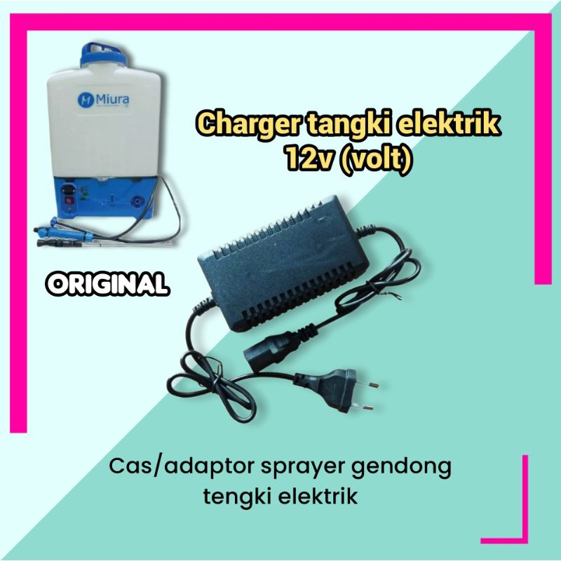 Jual Charger batre aki sprayer elektrik - cas accu baterai battery ...
