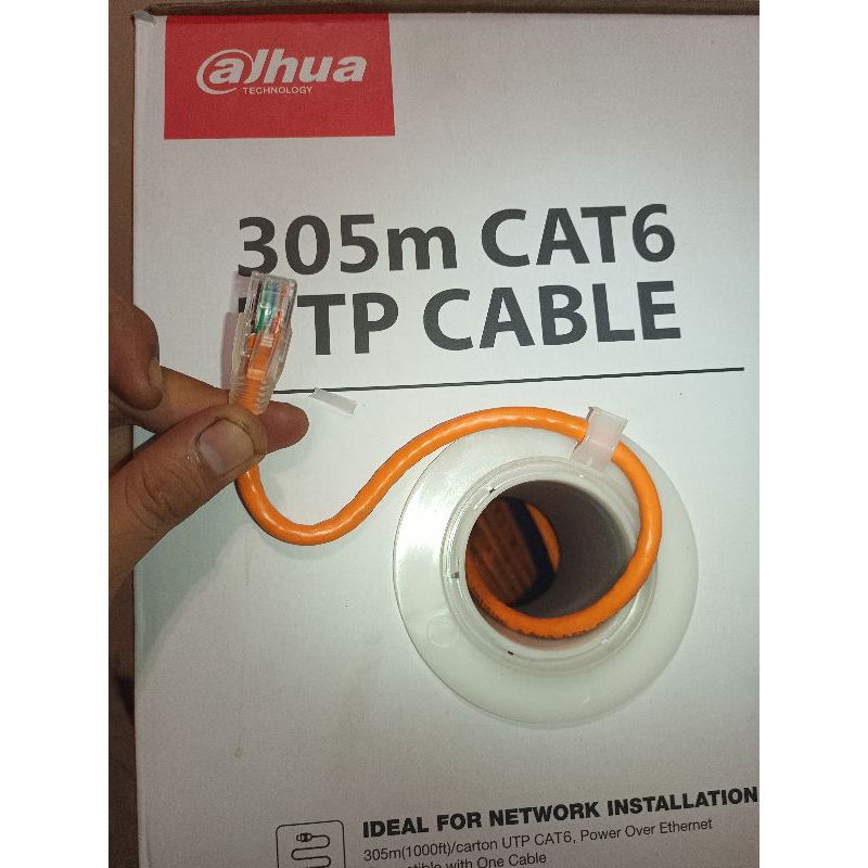 Jual Kabel LAN Dahua Cat6 100 Meter Siap Pakai Sangat Cocok di gunakan ...