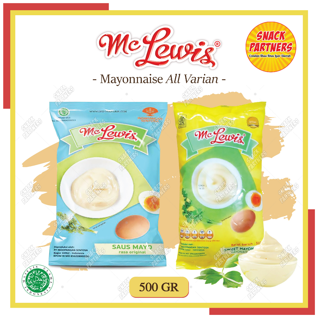 Jual MC LEWIS Mayonnaise 500 GR - Saos Saus Mayonaise Mayones ...