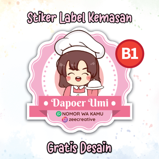 Jual Stiker Label Makanan Custom Logo Gratis Desain | Shopee Indonesia
