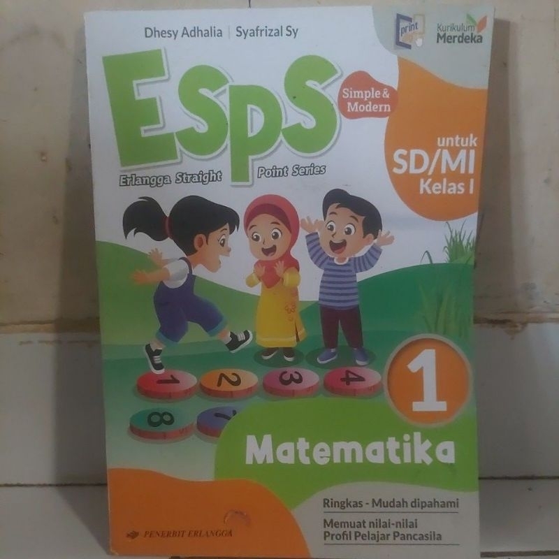 Jual ESPS MATEMATIKA SD/MI kelas 1 kurikulum merdeka penerbit merdeka | Shopee Indonesia