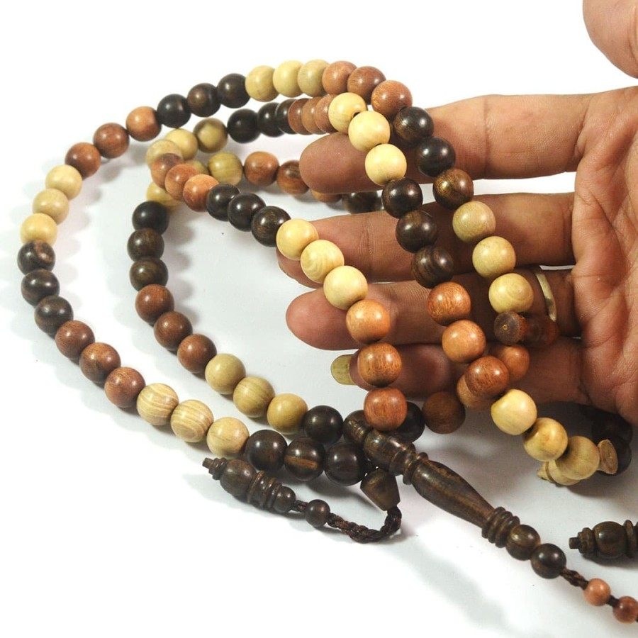 Jual Tasbih Campuran 3 Jenis Kayu Stigi Dewandaru Kalimosodo 10 mm ...