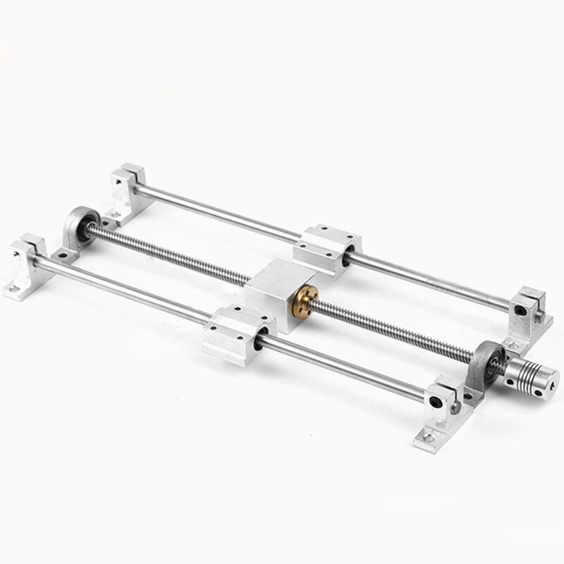 Jual 150mm Optical Axis Guide Bearing Housings Aluminum Rail Shaft Lead ...