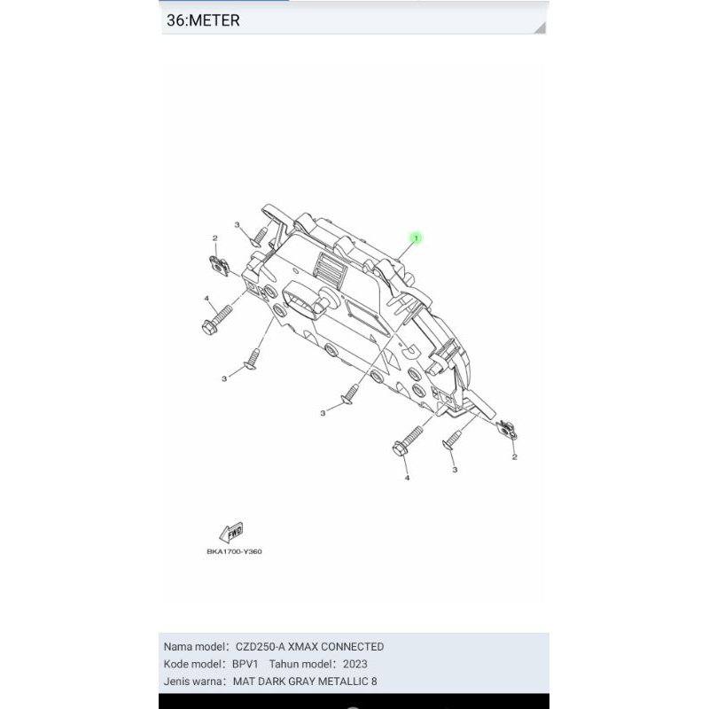 Jual SPEEDOMETER ASSY YAMAHA NEW XMAX CONNECTED 2023 ORIGINAL | Shopee ...