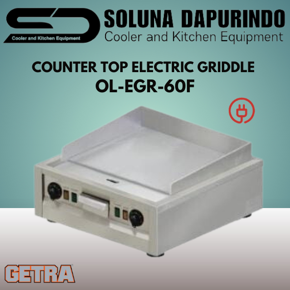 Jual GETRA Counter Top Electric Griddle OL-EGR-60F / OLEGR60F / EL EGR ...