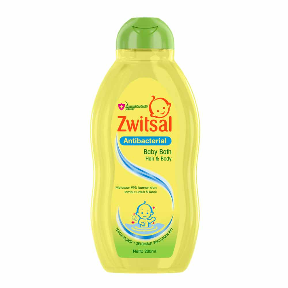 Jual ZWITSAL ANTIBACTERIAL BABY BATH HAIR AND BODY 200ML | Shopee Indonesia