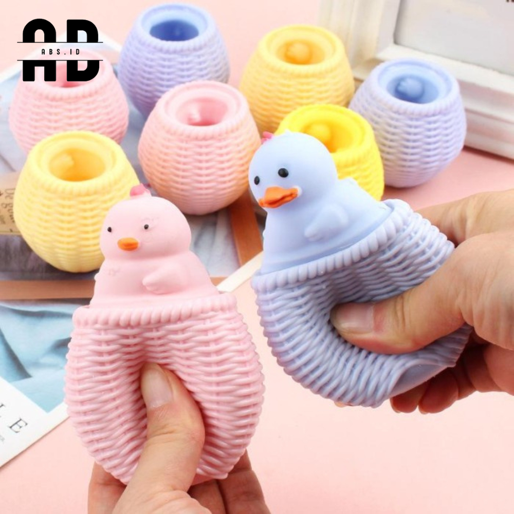 Jual ABS - Mainan Squishy Keranjang Ayam Pop it Silicone Pencet Lentur ...